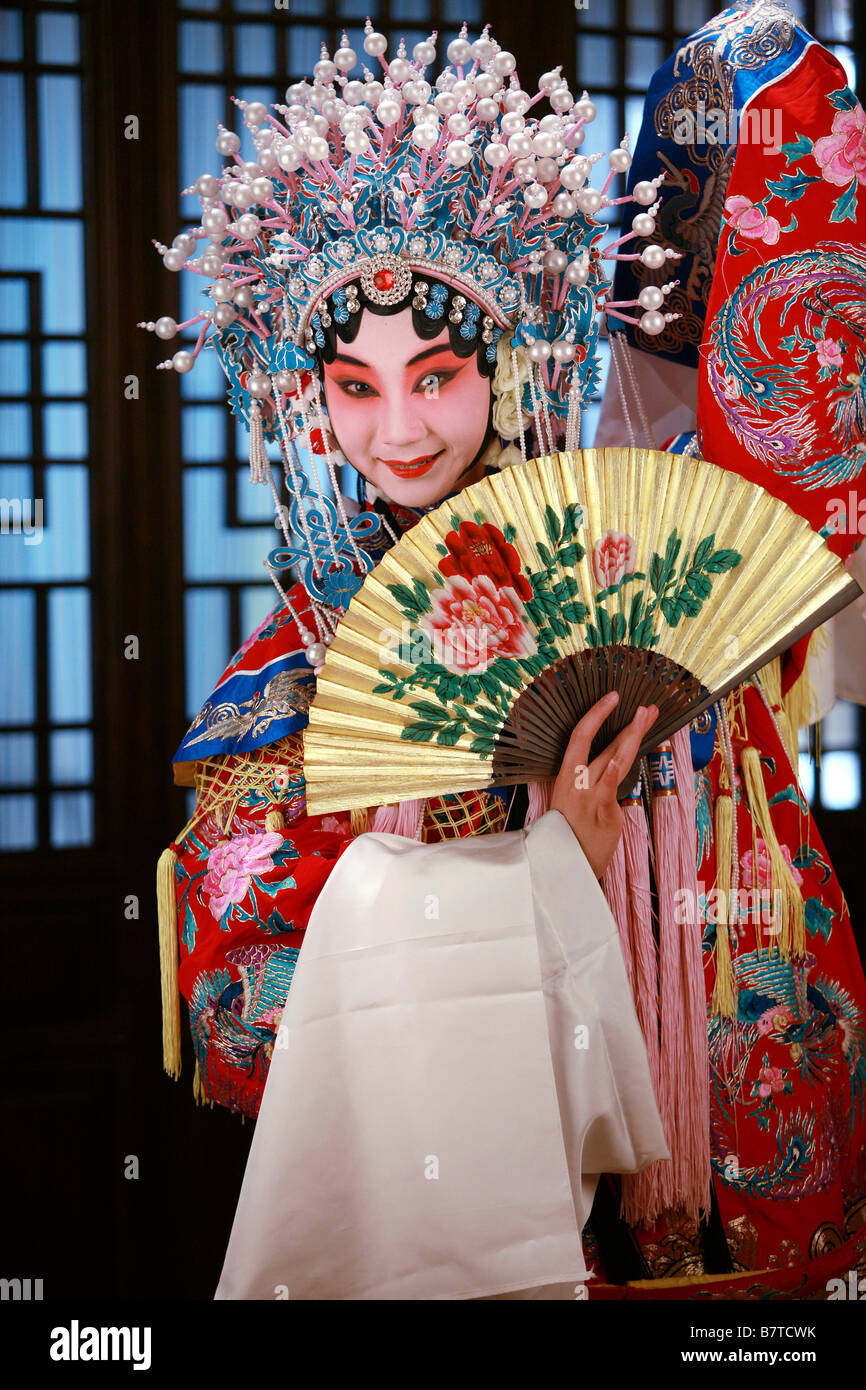 Actress Dressing As Beijing Opera Characters,China Stock Photo - Alamy