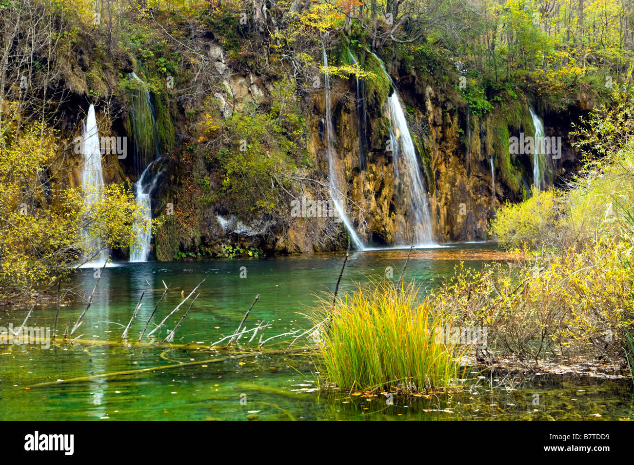 The waterfalls of Plitvice Lakes National Park Croatia Stock Photo - Alamy