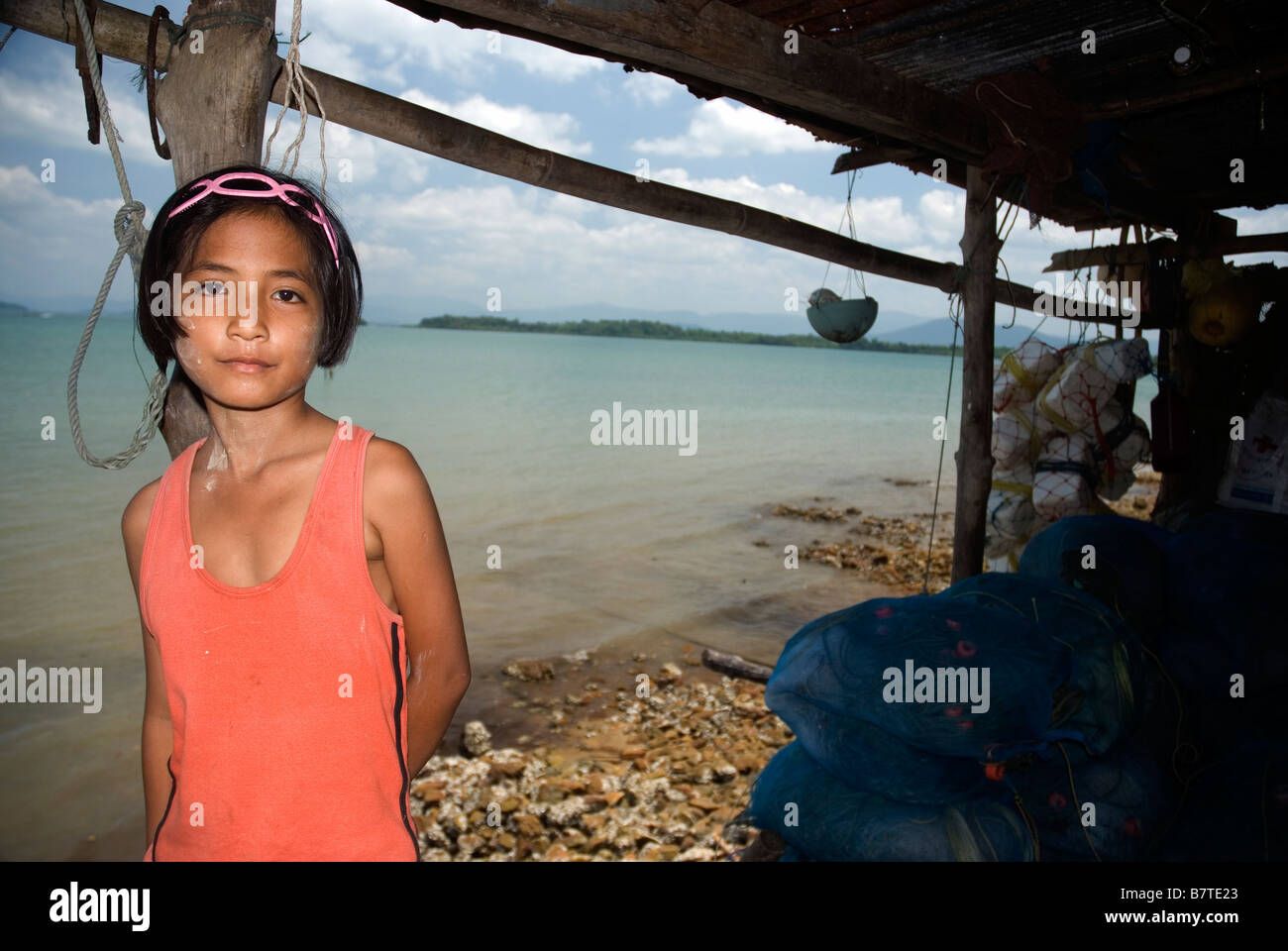 Sea Gypsy girl Stock Photo - Alamy