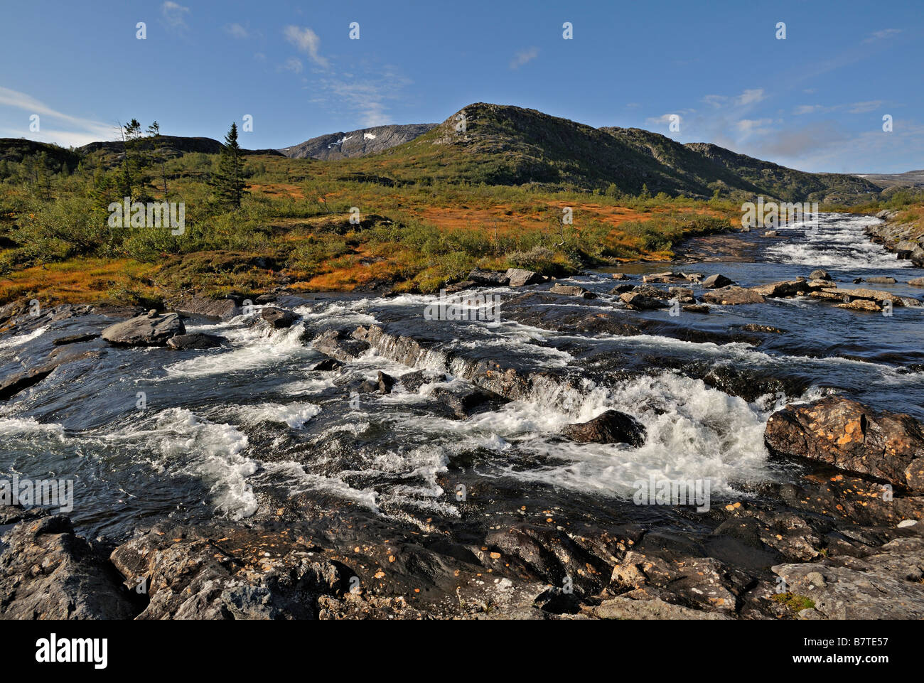 A wild river the Storelva in Tosdale Norway Stock Photo - Alamy