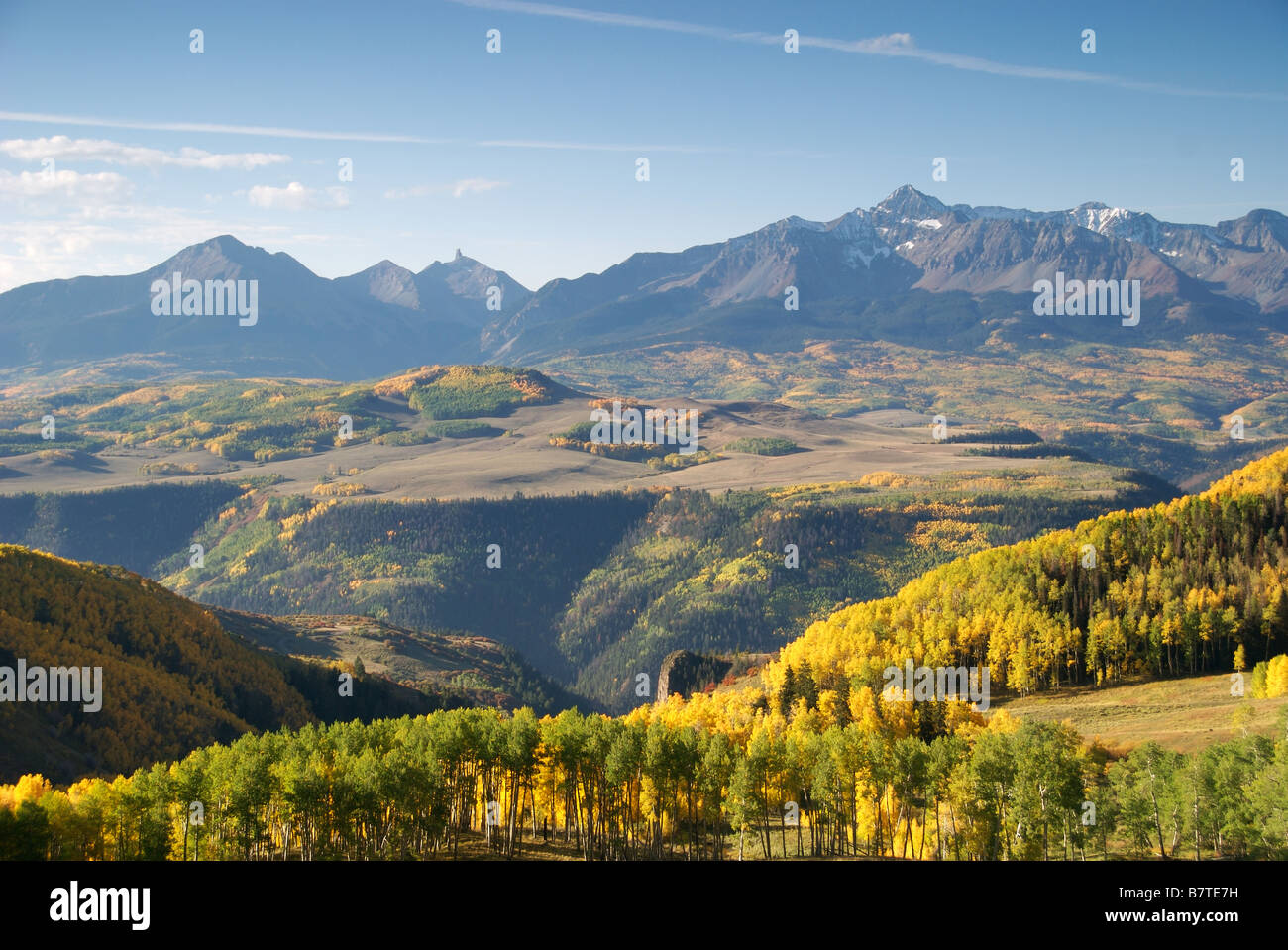 the wilson range in the san juan mountains near telluride colorado on a ...