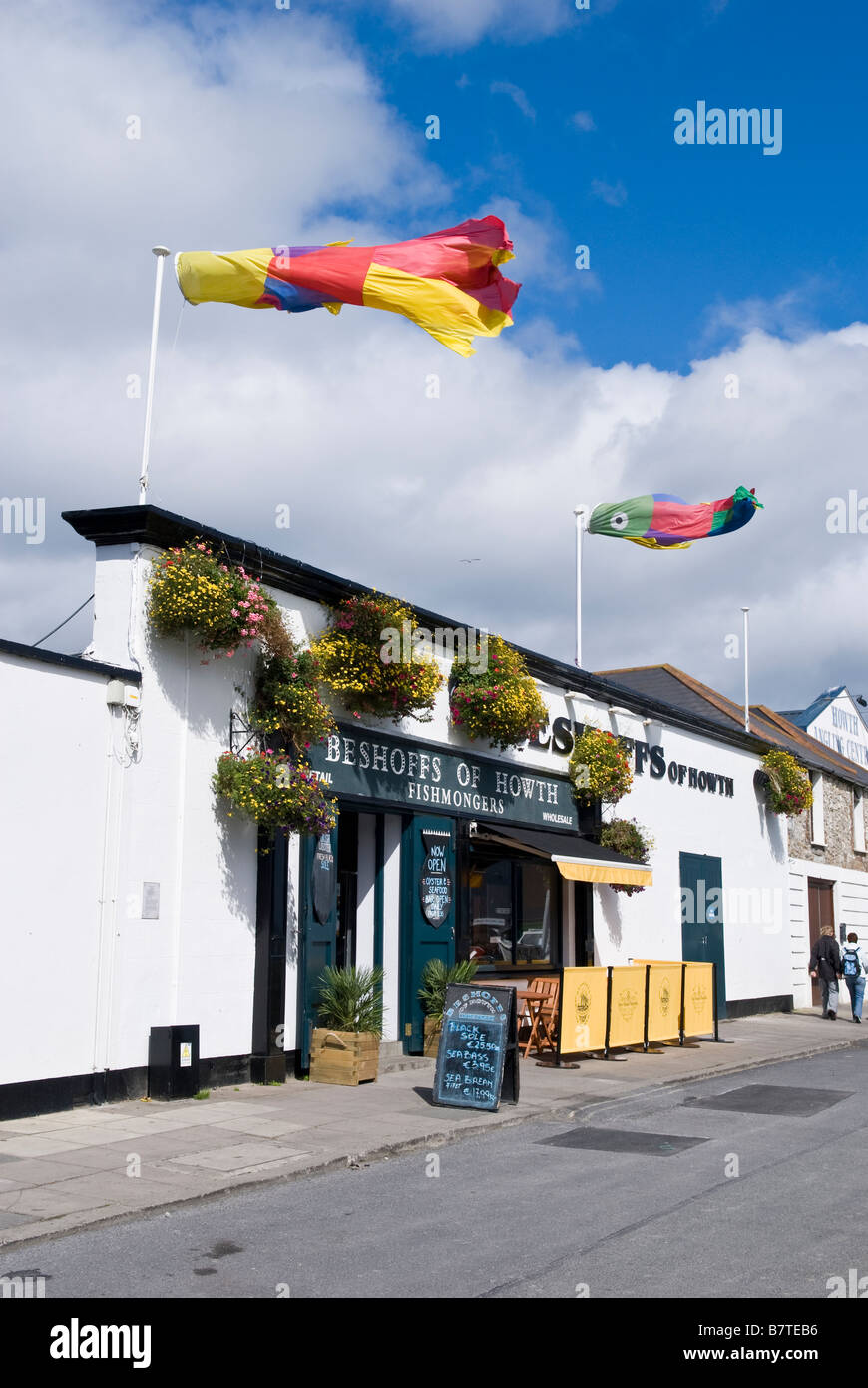 Fish restaurant, Howth Peninsula, Dublin Ireland, August 2006 Stock ...
