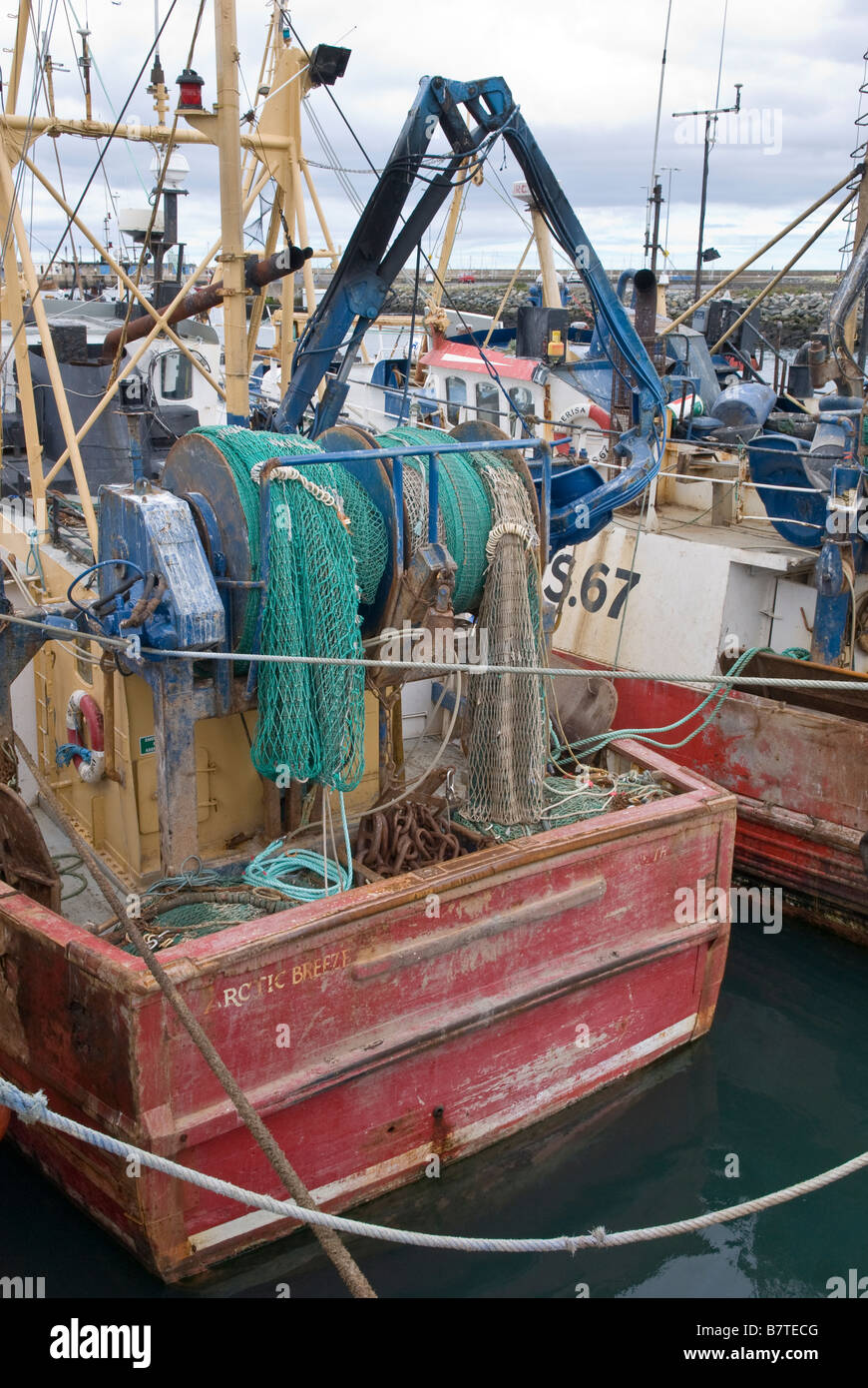 Fisher boats at harbour, Howth Peninsula, Dublin Ireland, August 2006 Stock Photo - Alamy