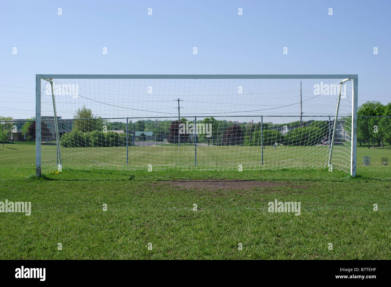 Football goal net hi-res stock photography and images - Alamy