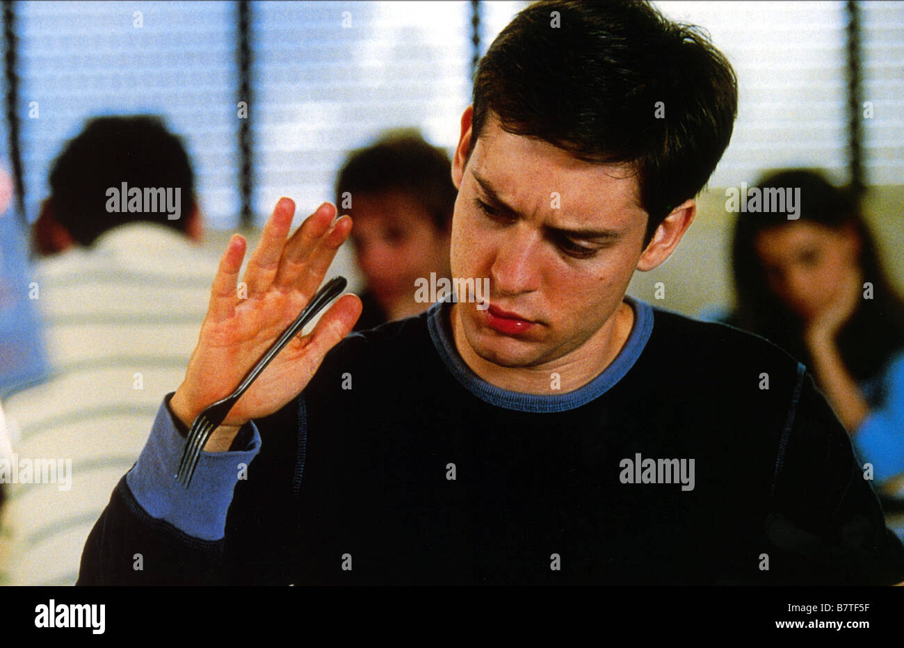 Spider-Man Year: 2002 USA Tobey Maguire Director: Sam Raimi Stock Photo ... Spider-Man Year: 2002 USA Tobey Maguire Director: Sam Raimi Stock Photo ...