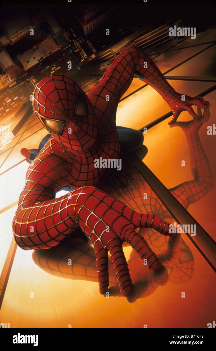 Spider-Man Year: 2002 USA Tobey Maguire Director: Sam Raimi Stock Photo ... Spider-Man Year: 2002 USA Tobey Maguire Director: Sam Raimi Stock Photo ...