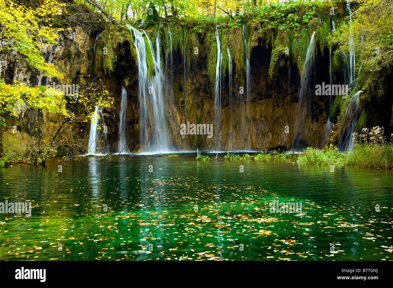 The waterfalls of Plitvice Lakes National Park Croatia Stock Photo - Alamy