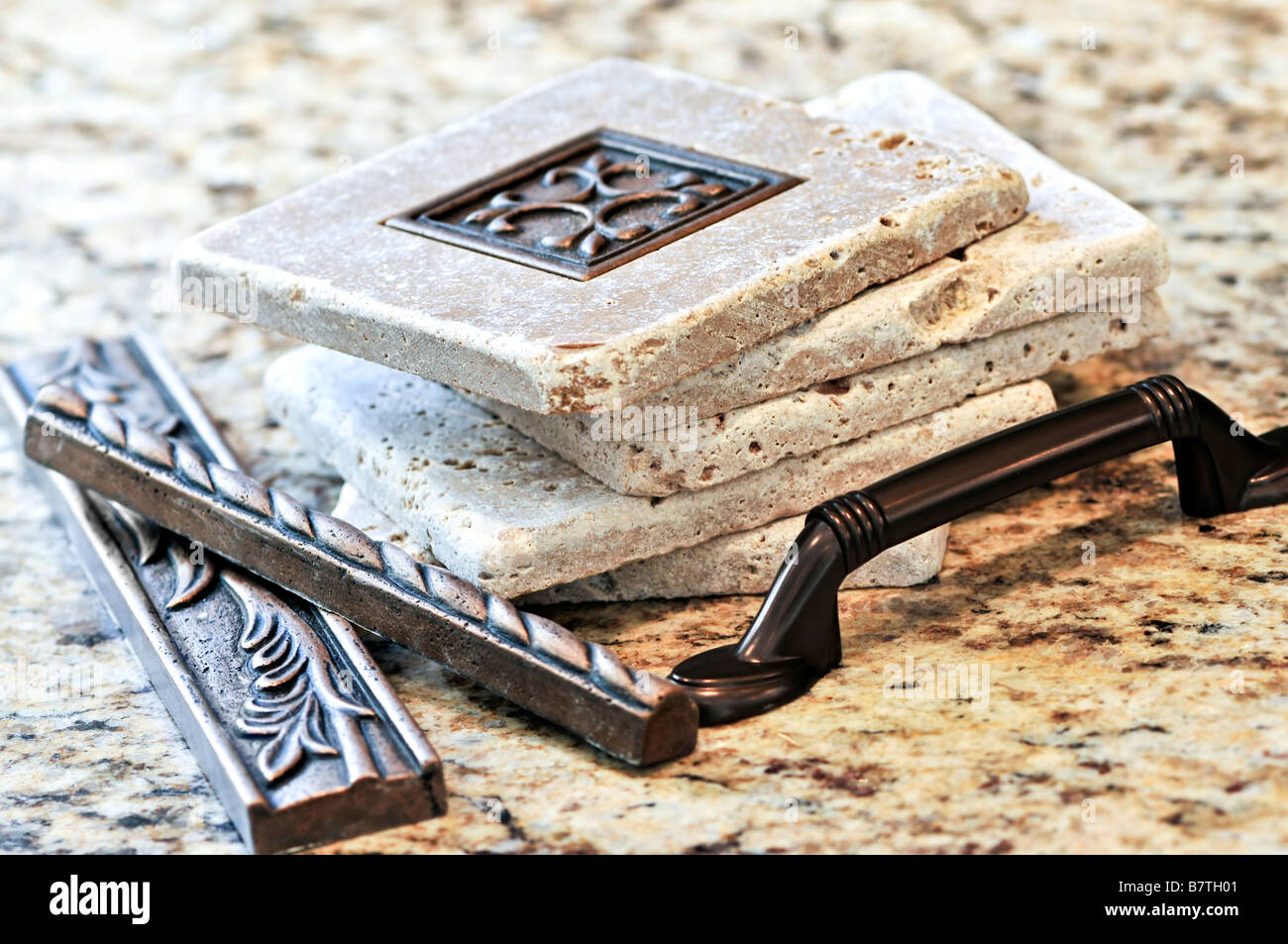 Stacked tile backsplash hi-res stock photography and images - Alamy