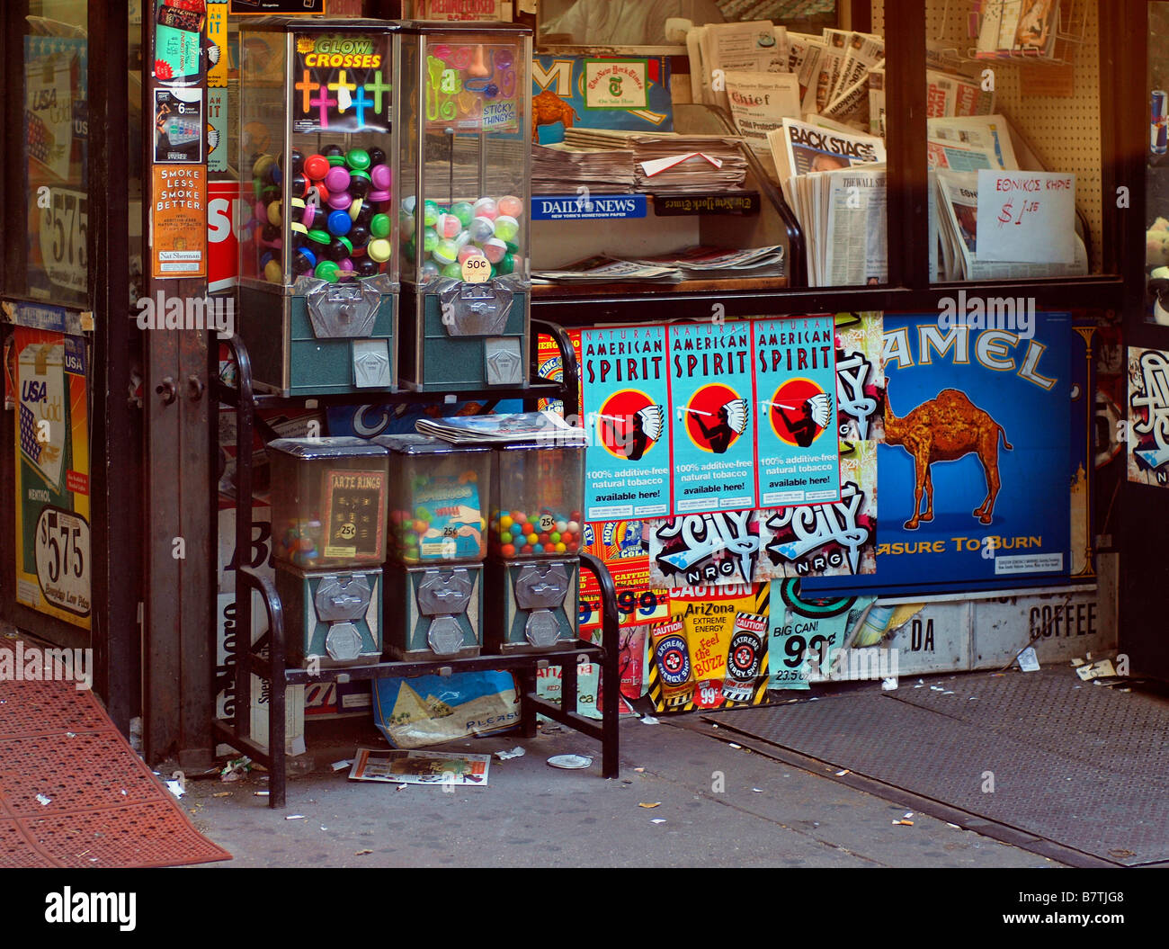 Doorway and storefront of a bodega in Queens, New York Stock Photo - Alamy