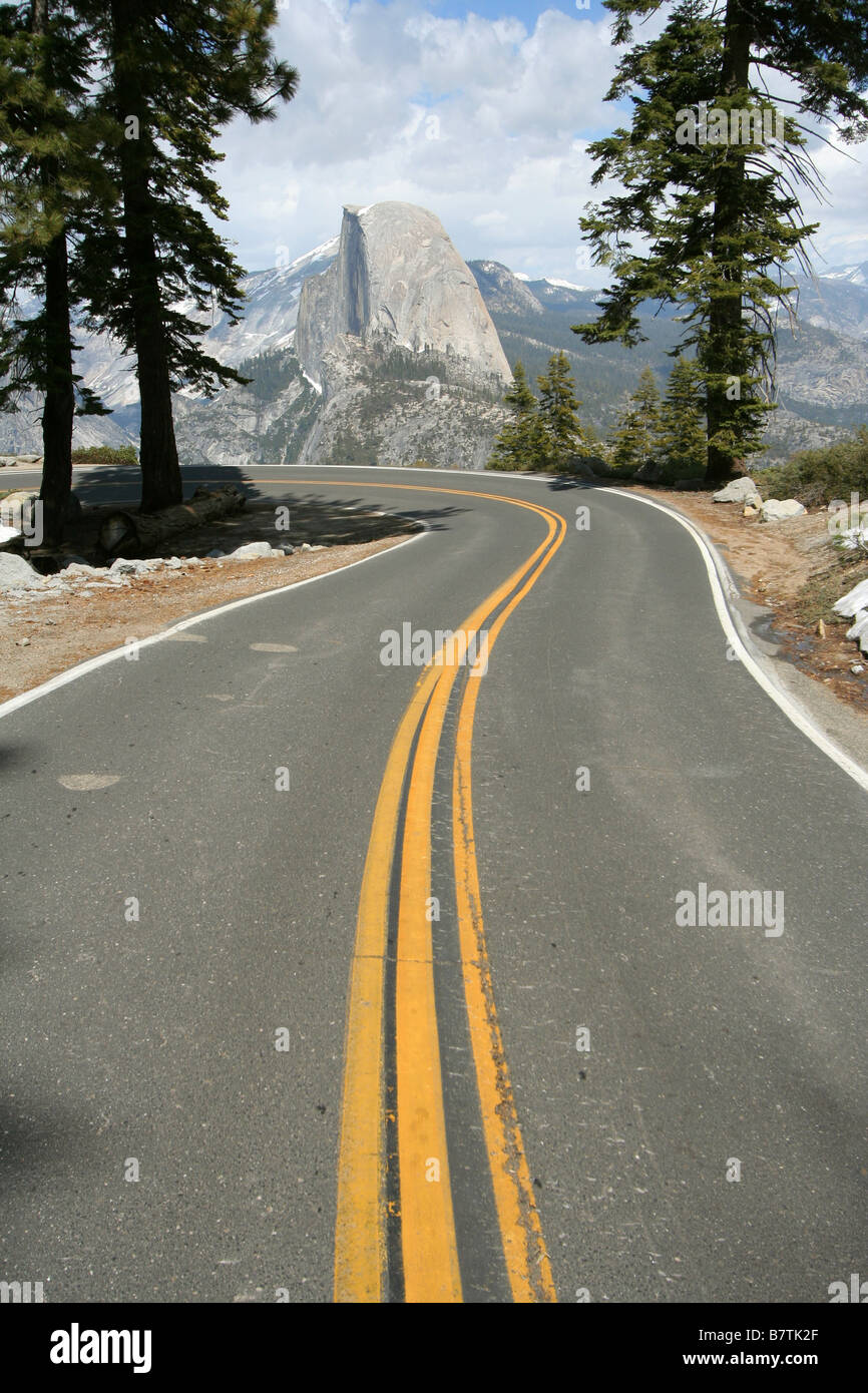 Road glacier point half dome hi-res stock photography and images - Alamy
