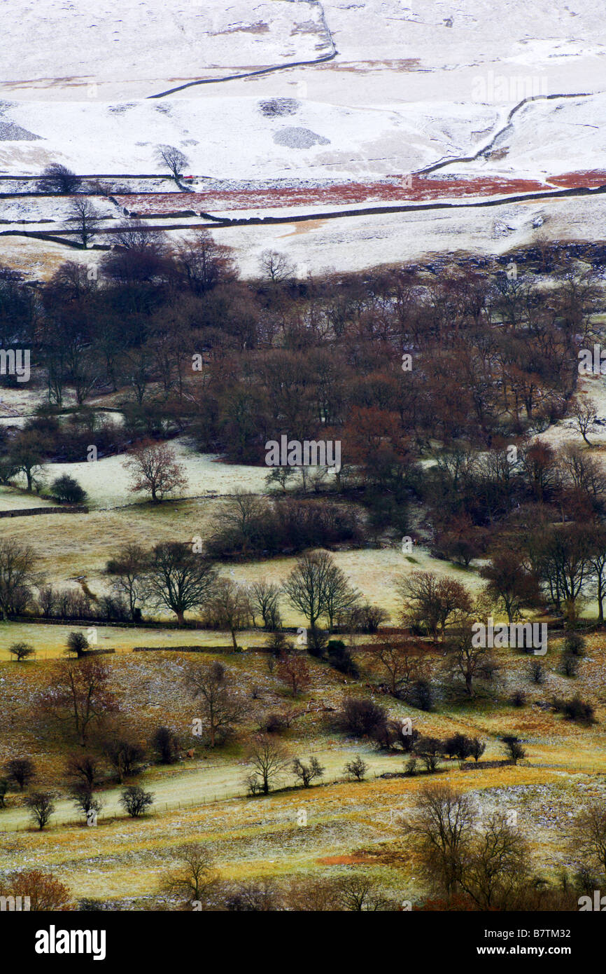 The slopes of Pen Hill Wensleydale Yorkshire Dales England Stock Photo ...