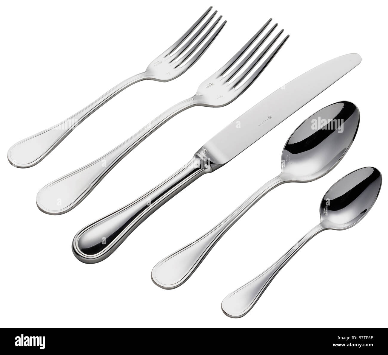 Silverware cutlery Cut Out Stock Images & Pictures - Alamy