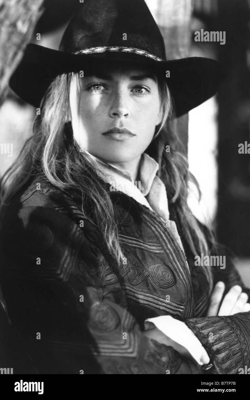 The quick and the dead and sharon stone Black and White Stock Photos ...