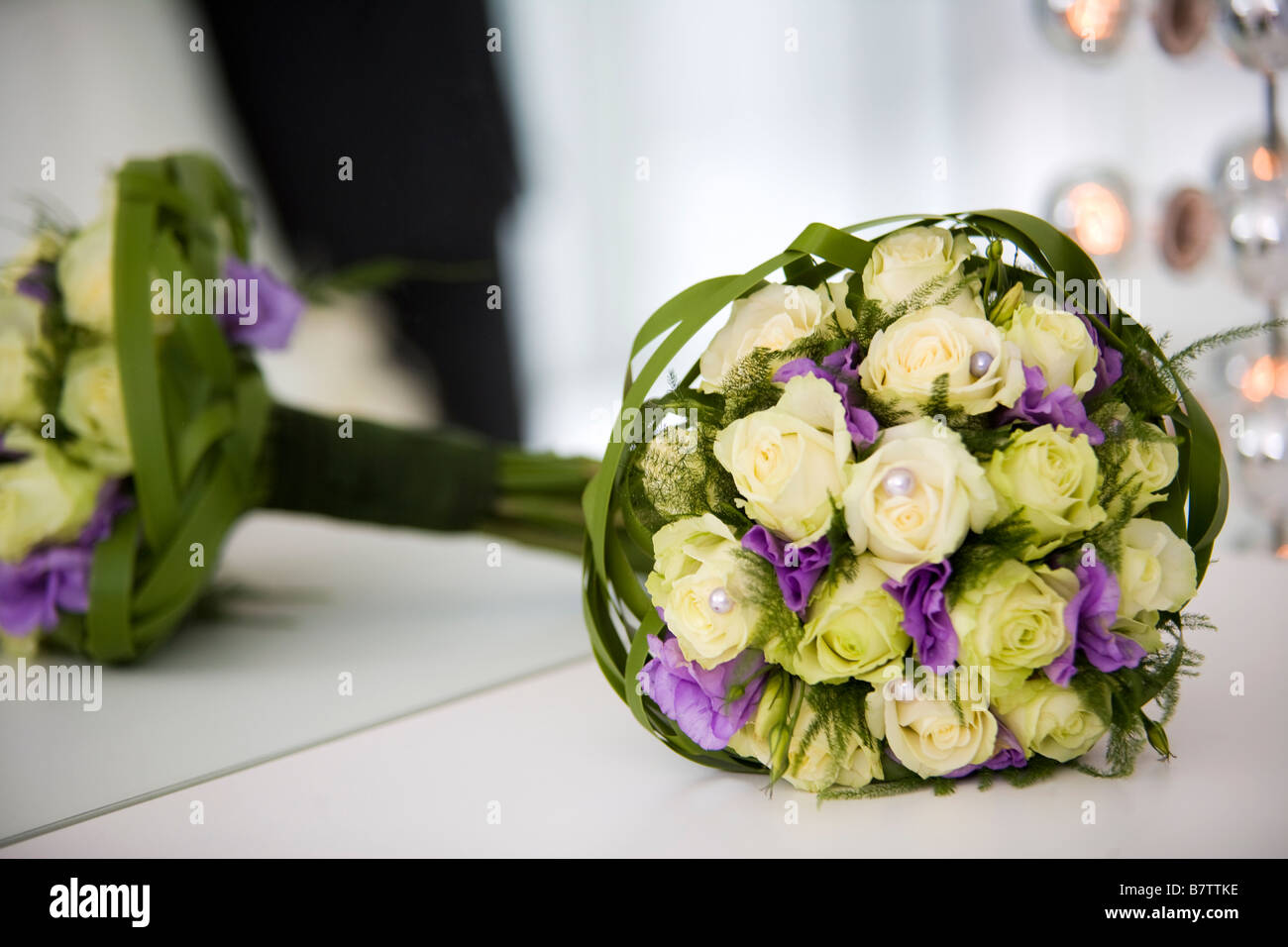 Beautiful flowers of the bride Stock Photo - Alamy