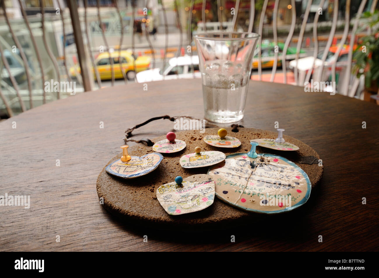 Menu on a coffeehouse table. Harajuku. Tokyo. Japan Stock Photo - Alamy