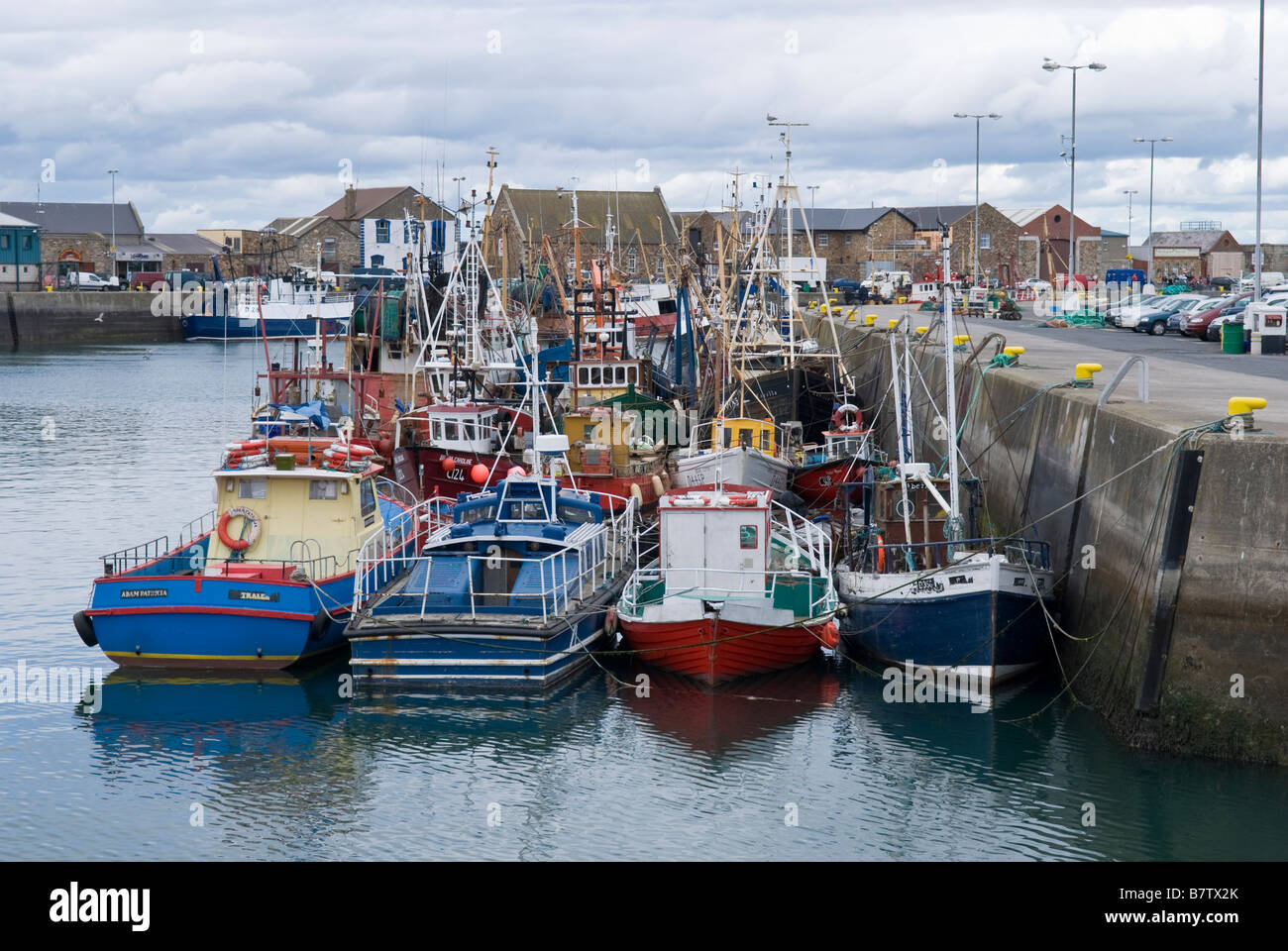 Fishing boats, Harbour of Howth Peninsula, Dublin Ireland, August 2006 ...