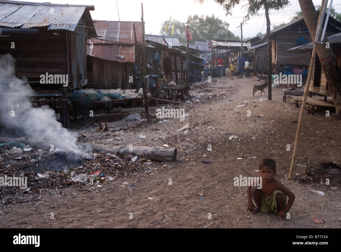 Sea Gypsy village on an island near Burma Banks Stock Photo - Alamy