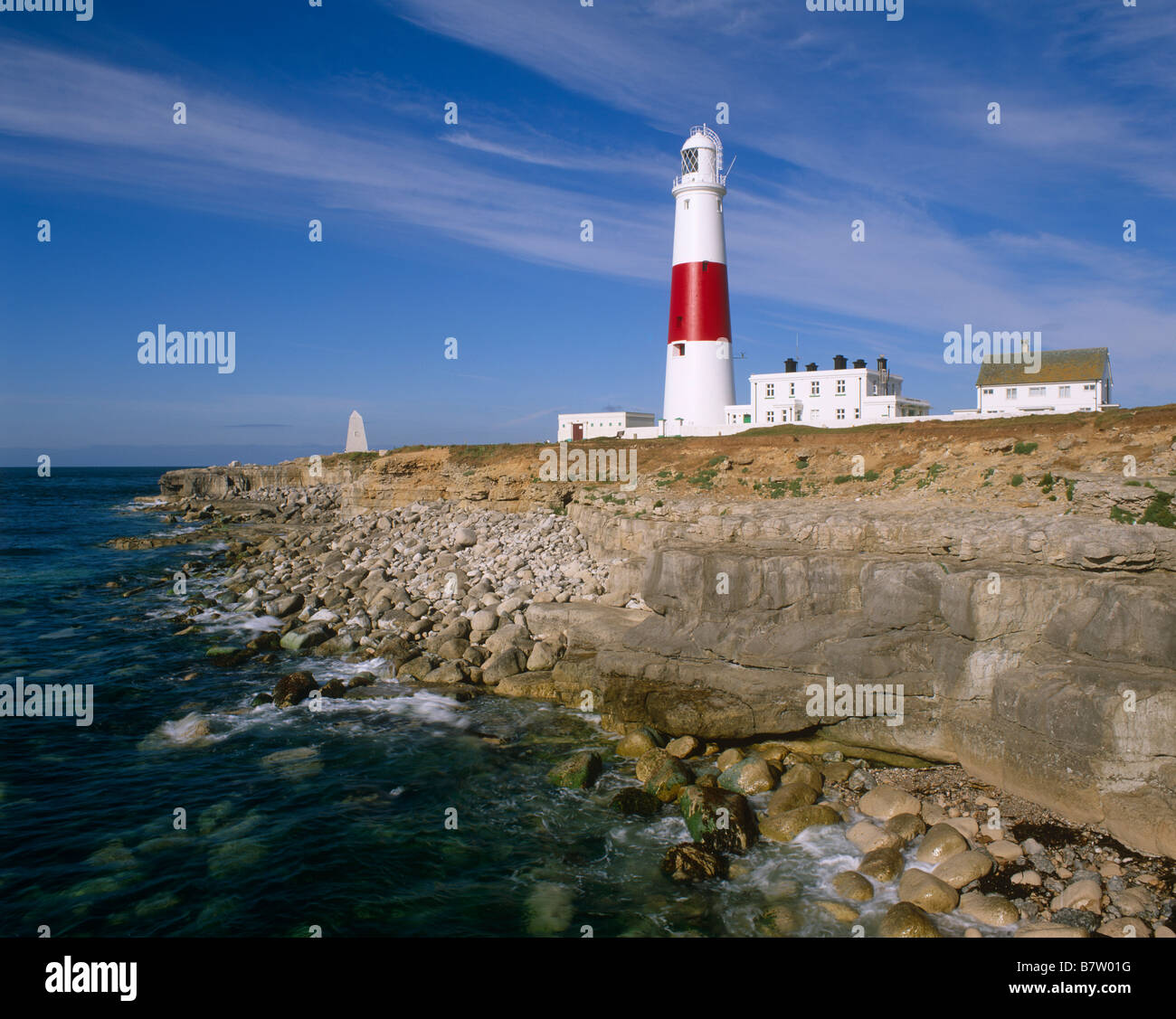 The Portland Bill Lighthouse Dorset UK Stock Photo - Alamy