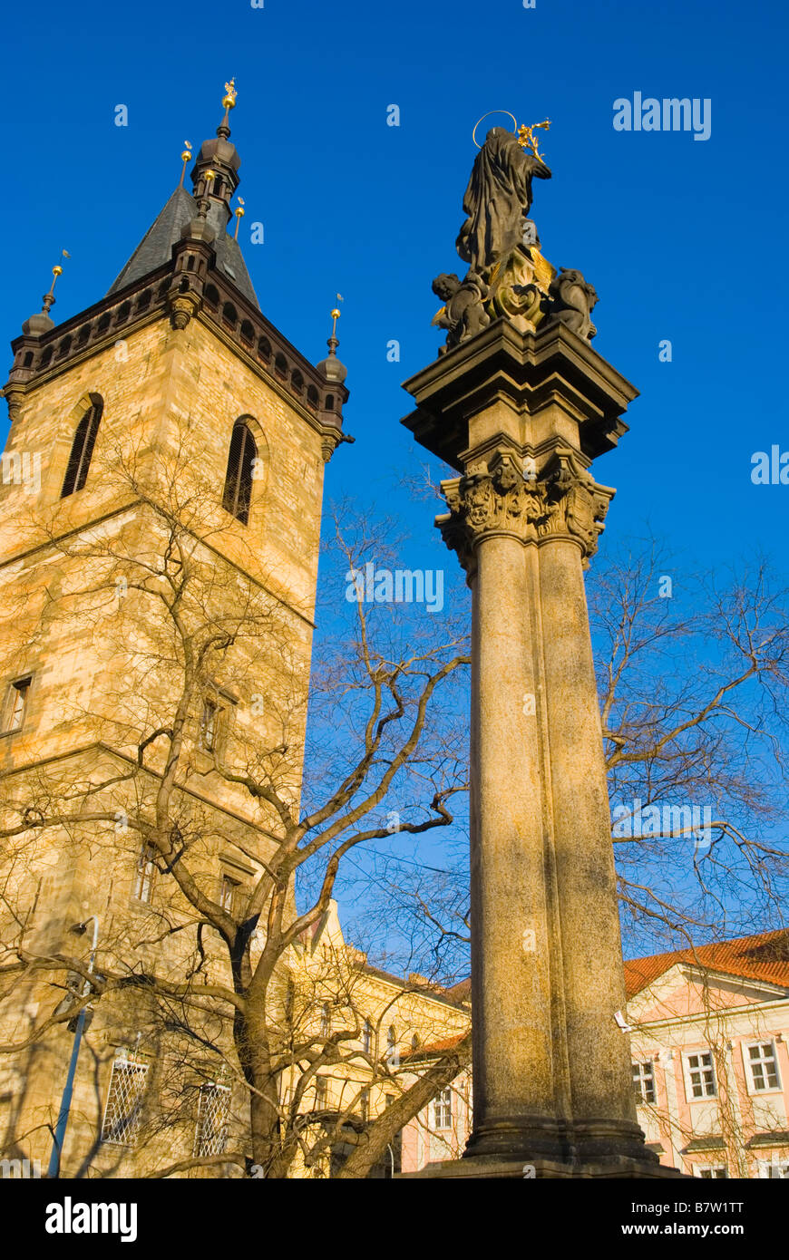 Prague charles square new town hall hi-res stock photography and images ...