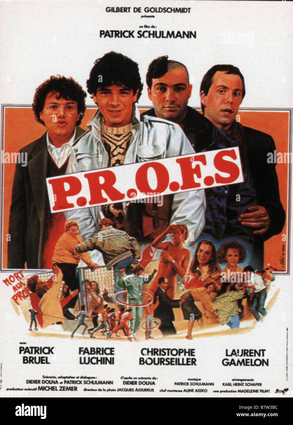 Profs P.R.O.F.S. Year: 1985 - France affiche, poster Director: Patrick ...