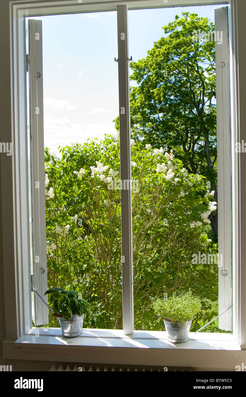Open window scene hi-res stock photography and images - Alamy