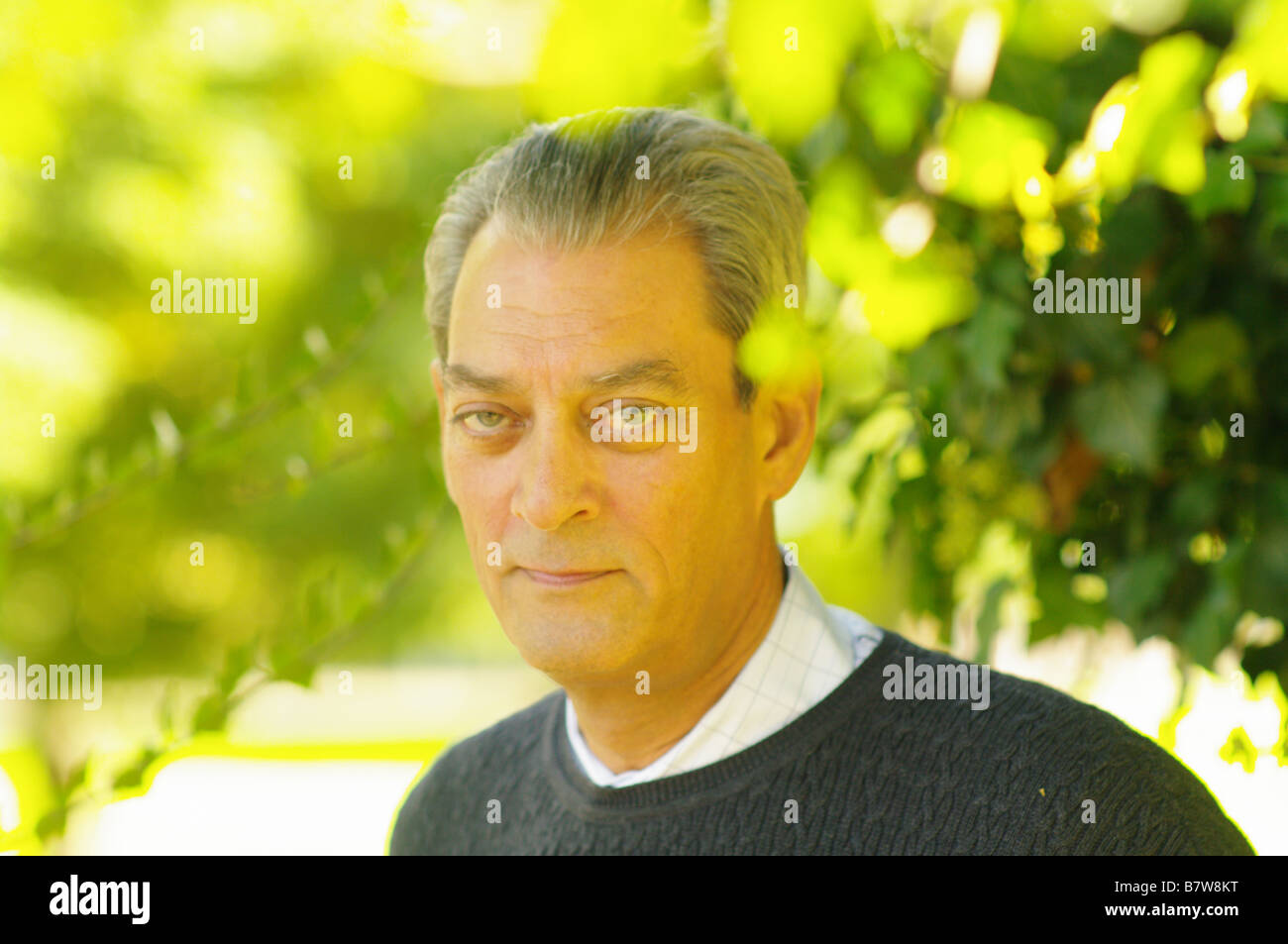 New York based author and film director Paul Auster portrait shots ...