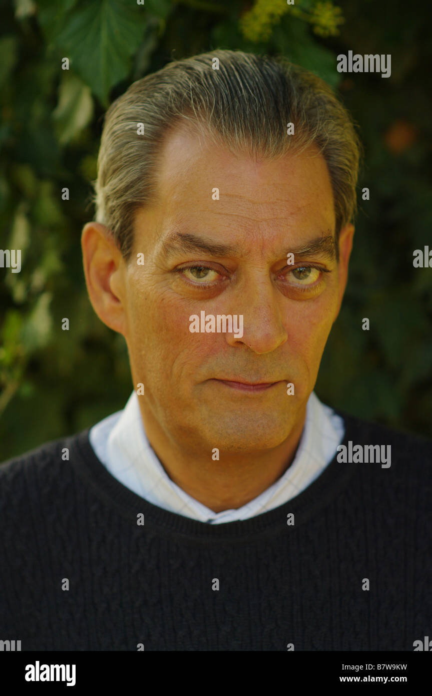 New York based author and film director Paul Auster portrait shots ...