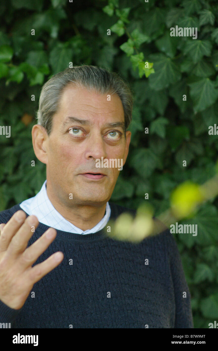 New York based author and film director Paul Auster portrait shots ...