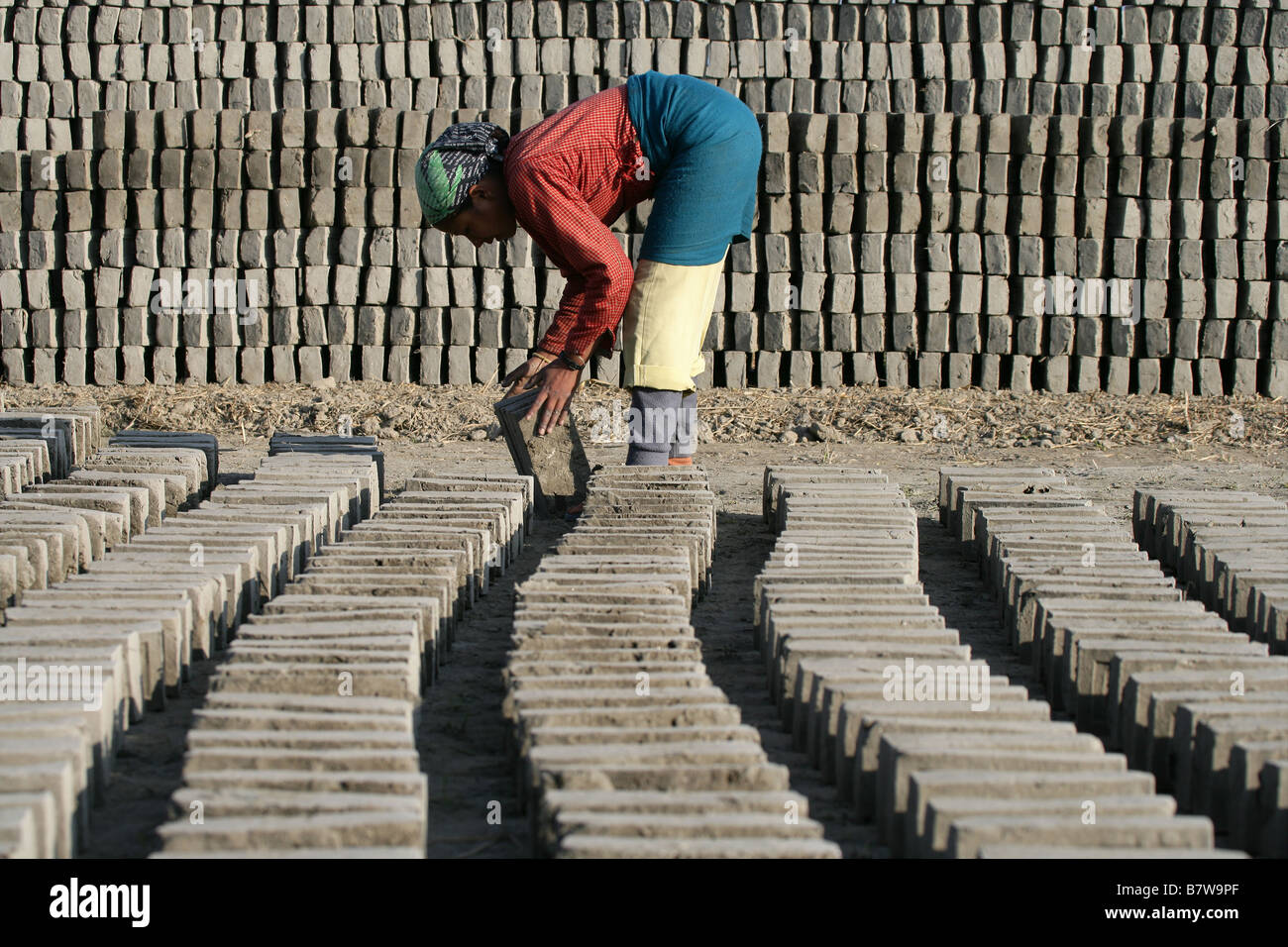 Woman moving bricks Nepal Stock Photo - Alamy