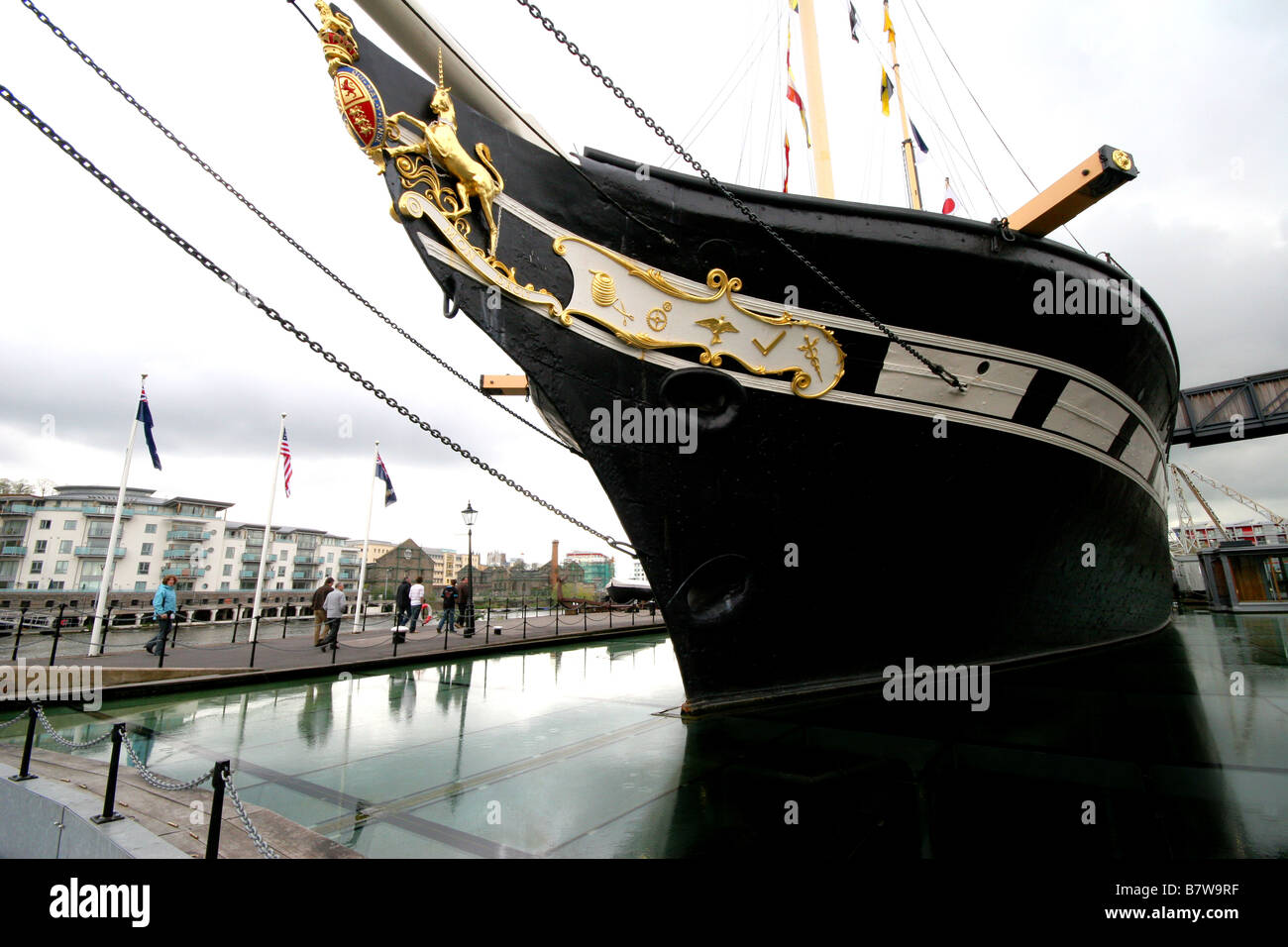 The bow of Brunels SS Great Britain the world's first large iron ship ...