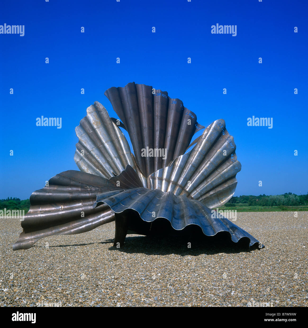 The Scallop sculpture Alderburgh Suffolk UK Stock Photo - Alamy