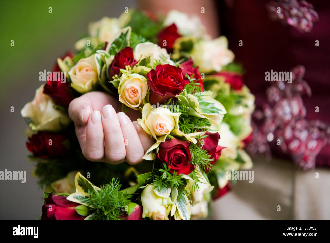 Beautiful flowers of the bride Stock Photo - Alamy