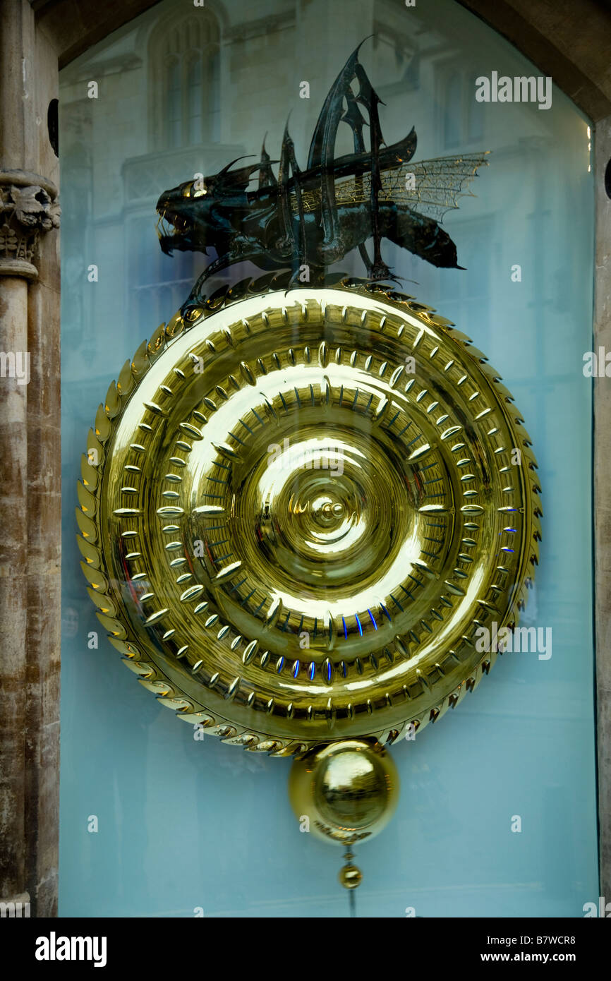 Time eating clock, created by Dr John Taylor, at Corpus Christi College ...