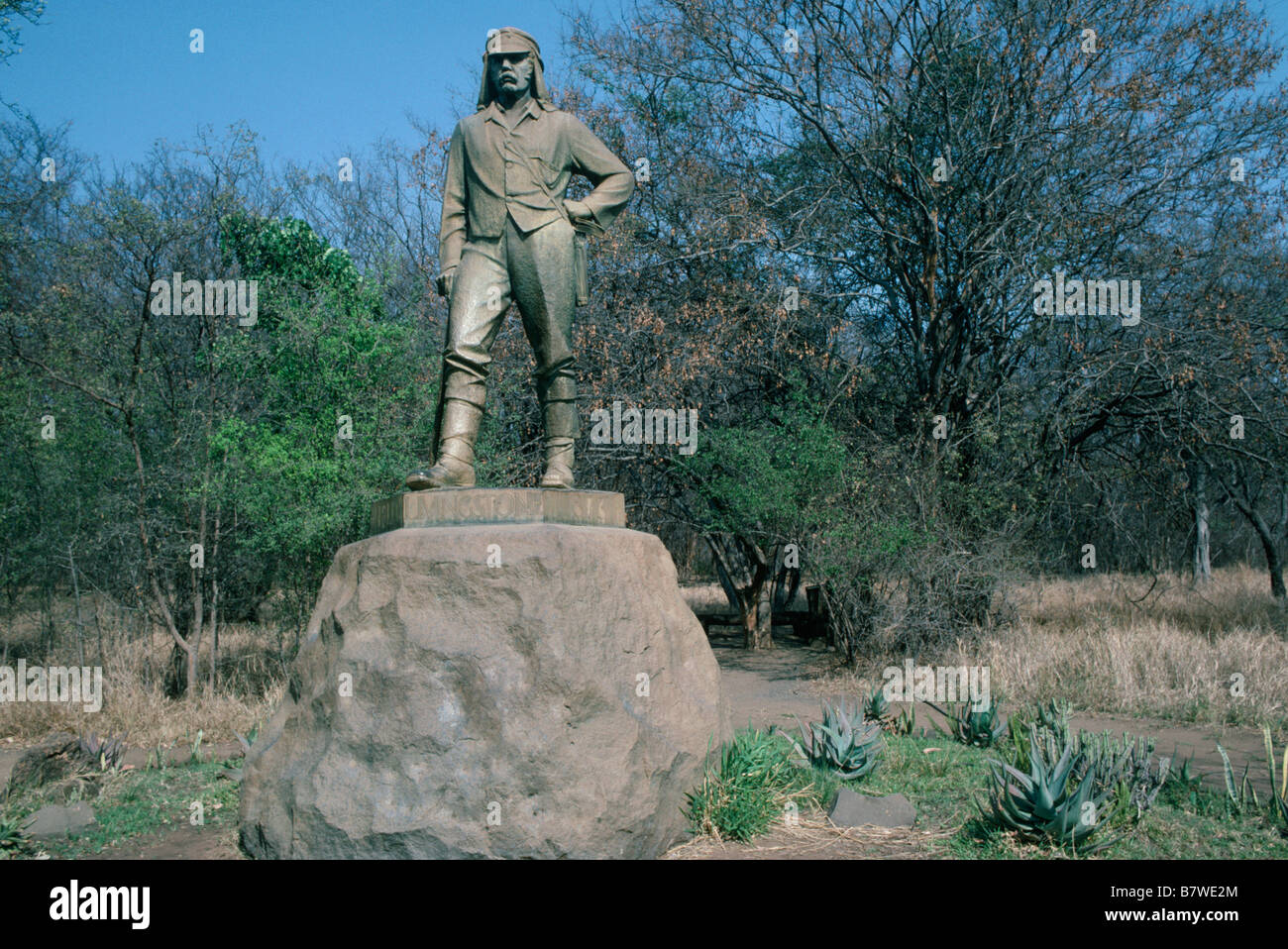 David Livingstone statue, designed by Sir William Reid Dick, Victoria ...