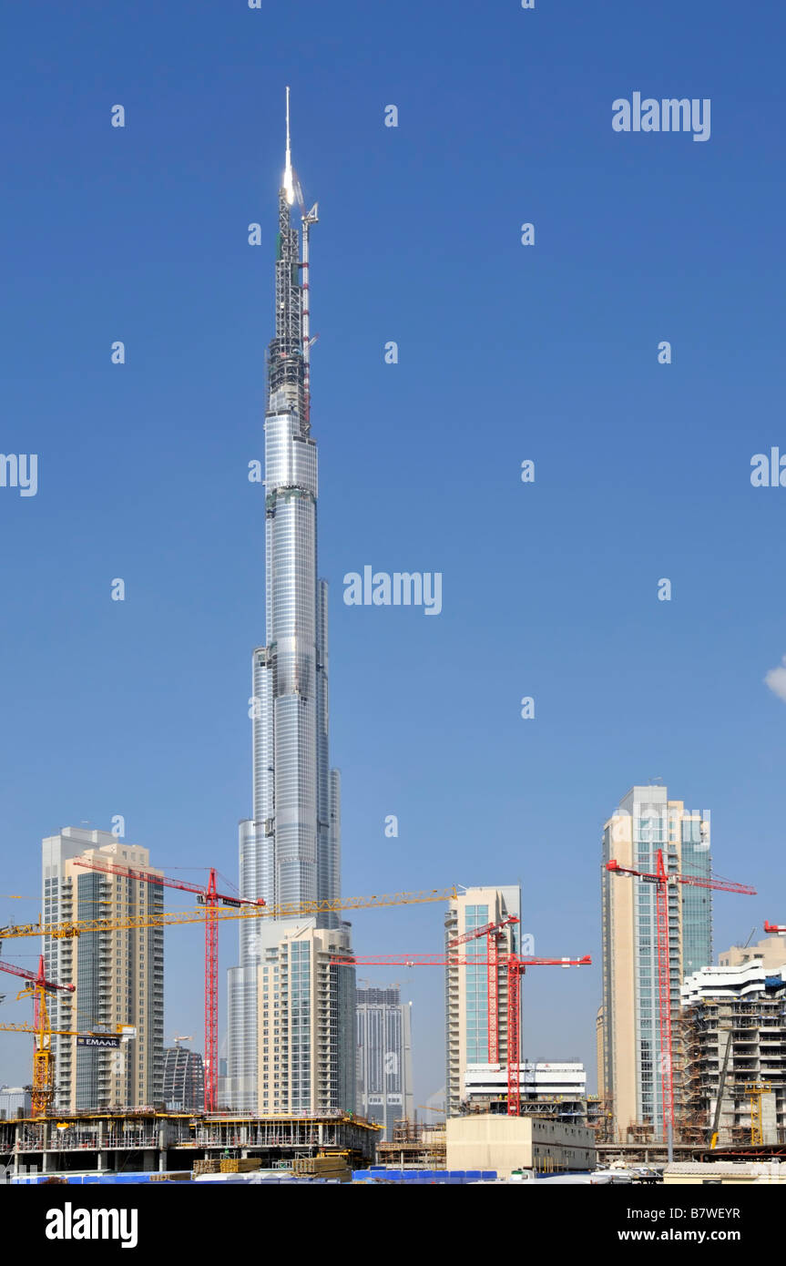 Burj khalifa construction site hi-res stock photography and images - Alamy