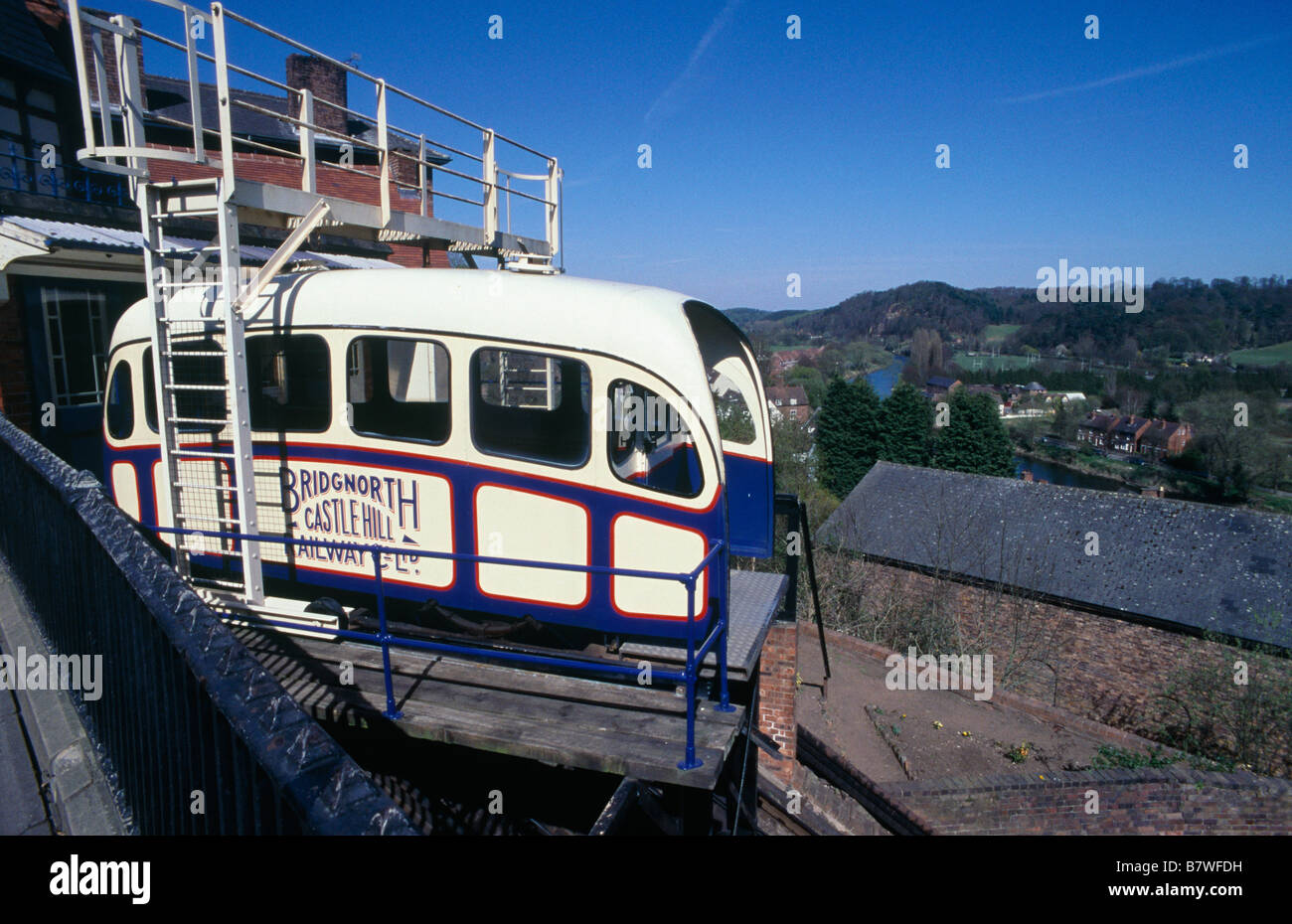 Castle Hill Railway company Funicular railway system Passenger cabin at ...