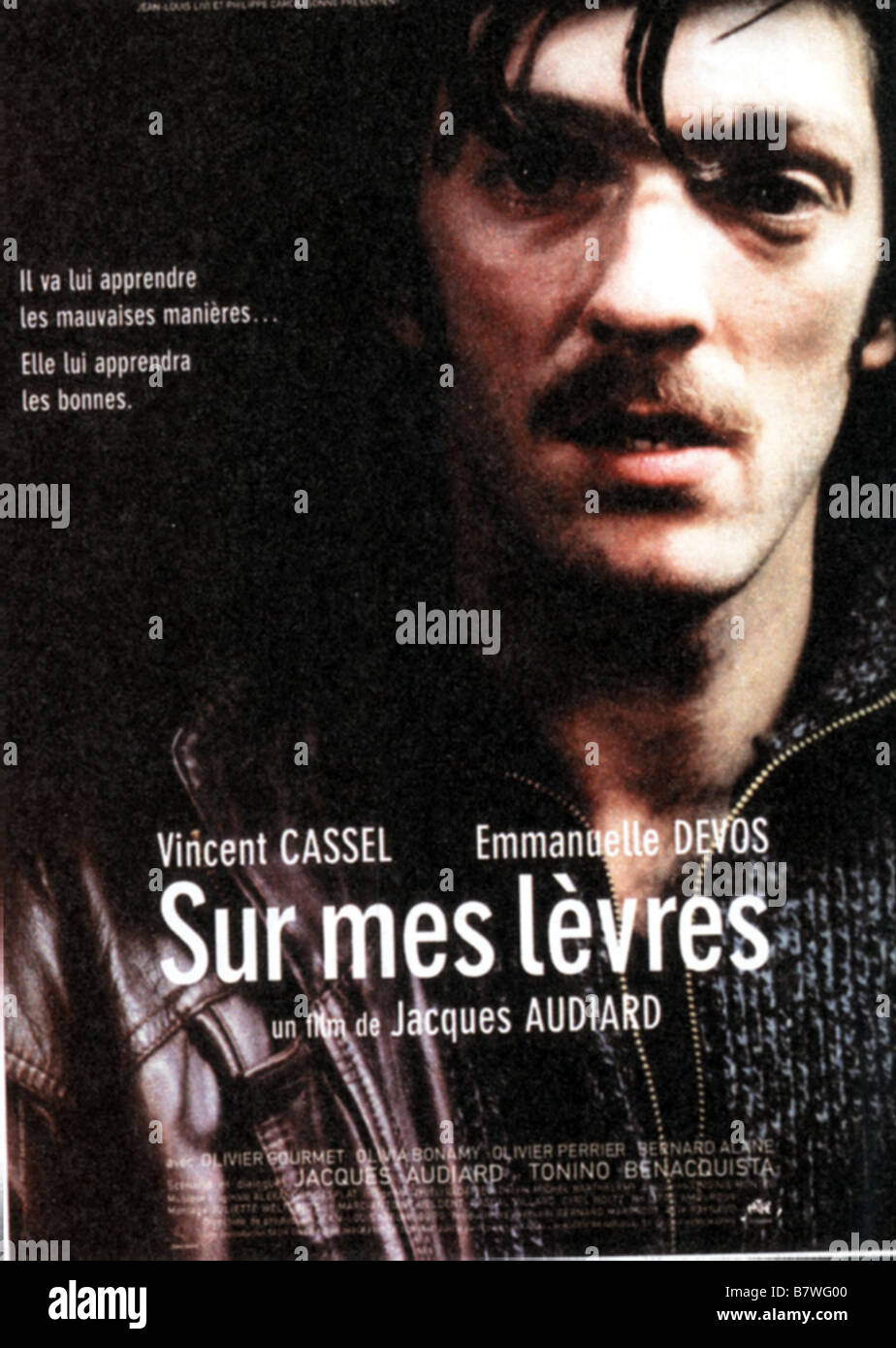 Jacques audiard vincent cassel movie poster hi-res stock photography ...