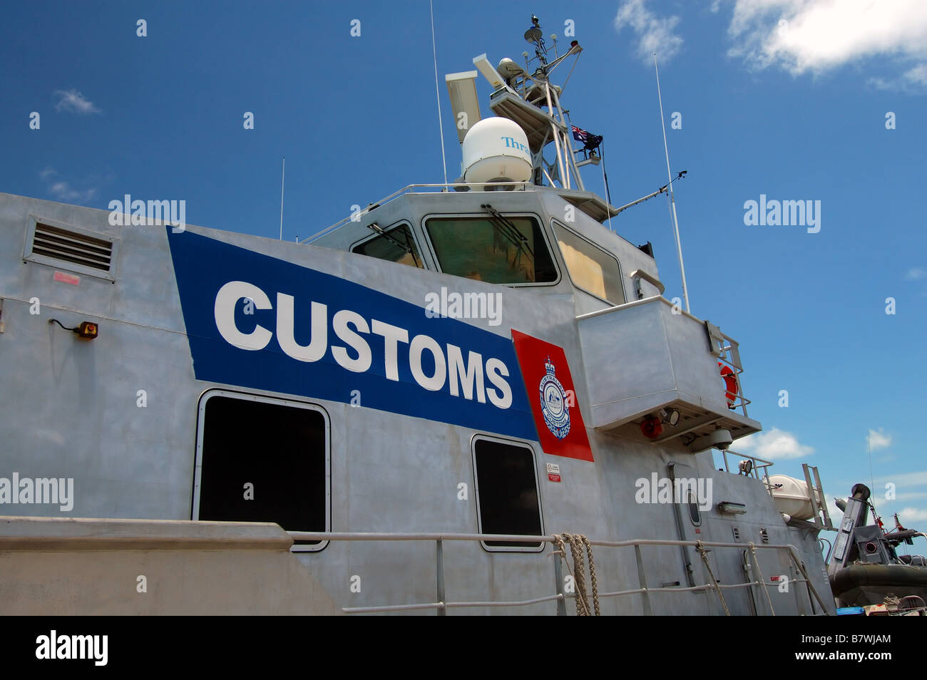 Australian Customs vessel Holdfast Bay Stock Photo - Alamy