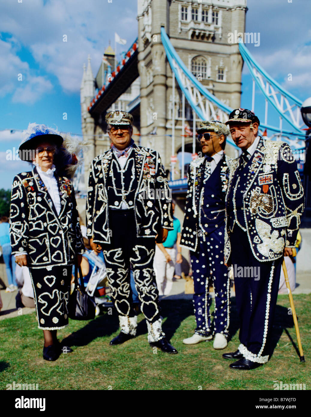 London England Tower Bridge Pearly Kings & Queens Annual Event Stock ...