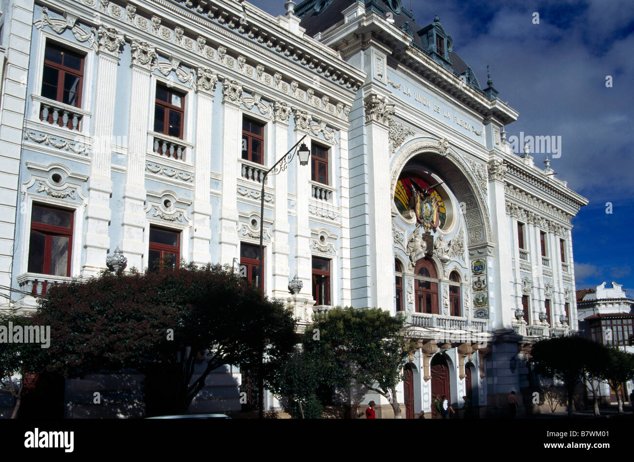 Sucre Bolivia Government Building Stock Photo - Alamy