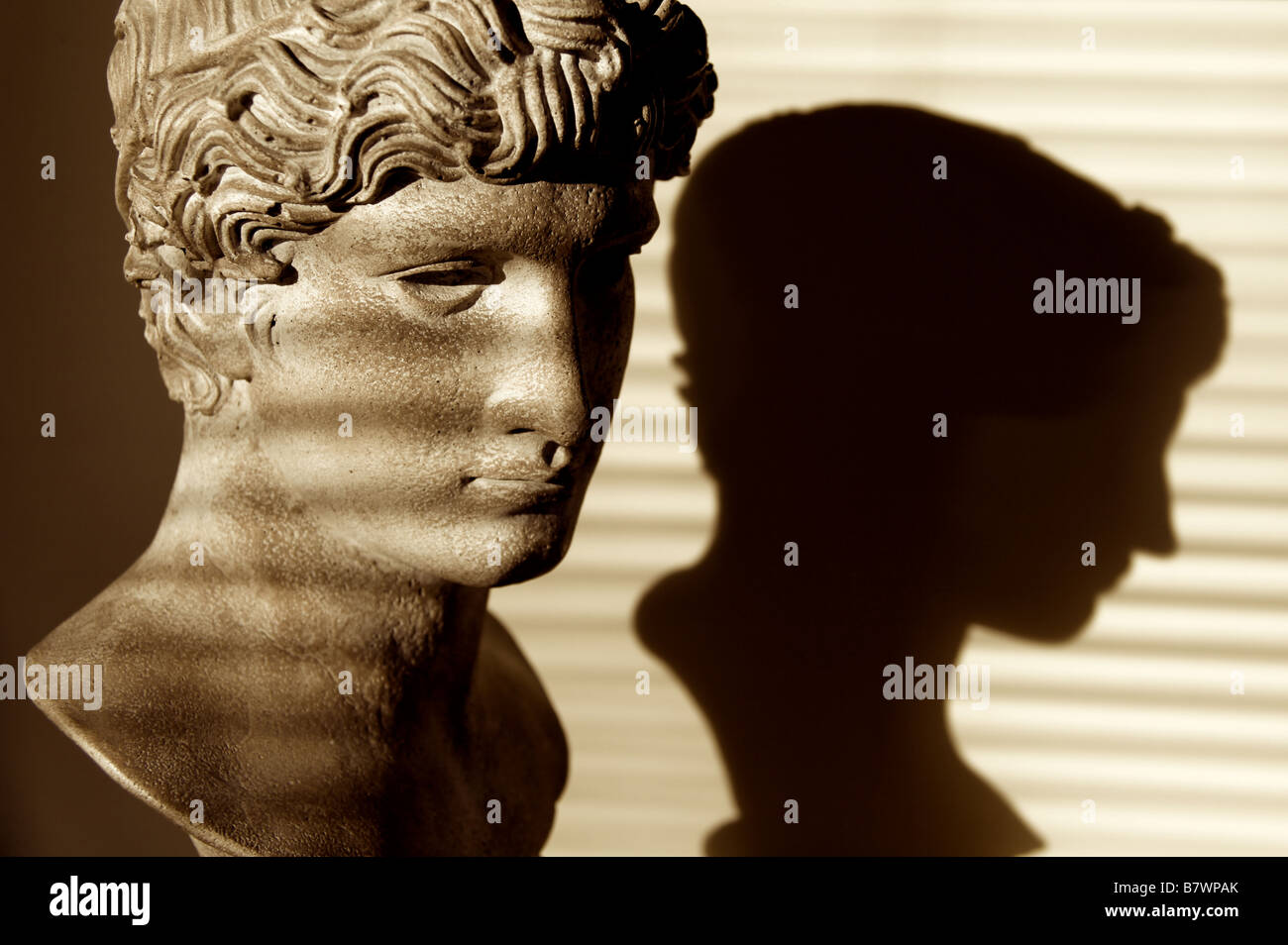 Roman head and shadow Stock Photo - Alamy