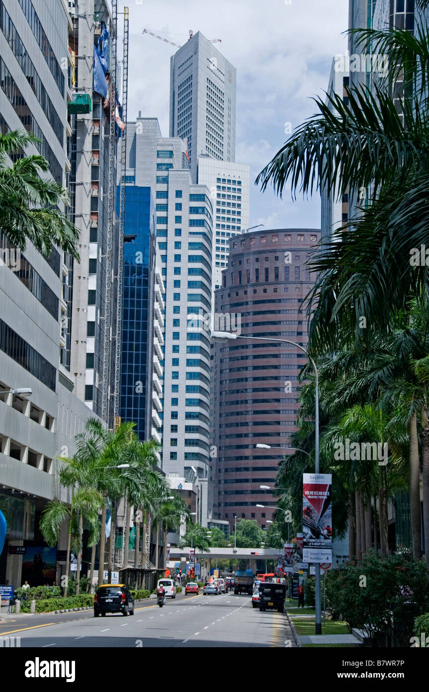 Raffles Place Singapore CBD high rise office building financial bank ...
