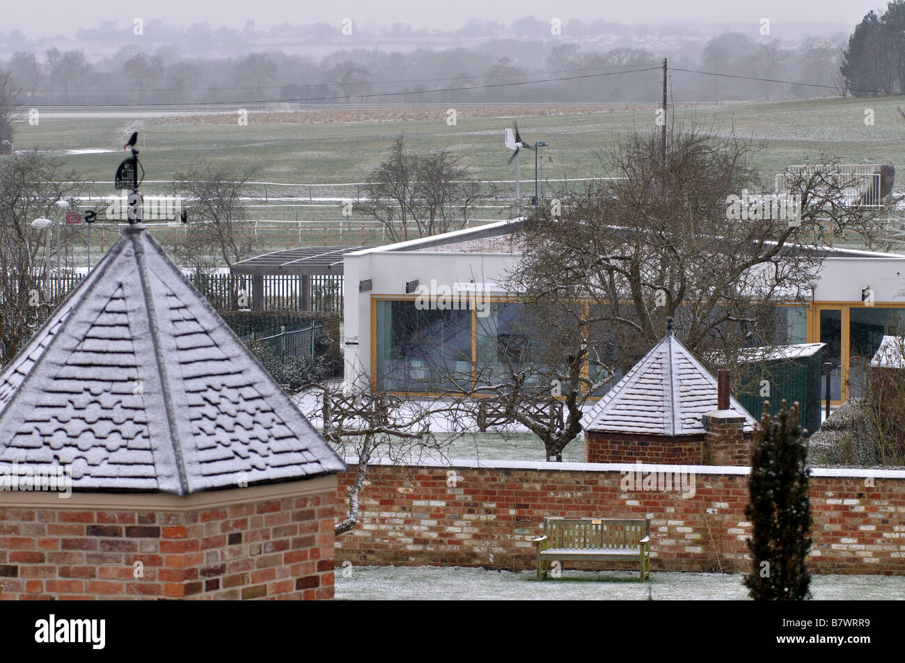 Hill Close Gardens in winter, Warwick, Warwickshire, England, UK Stock ...