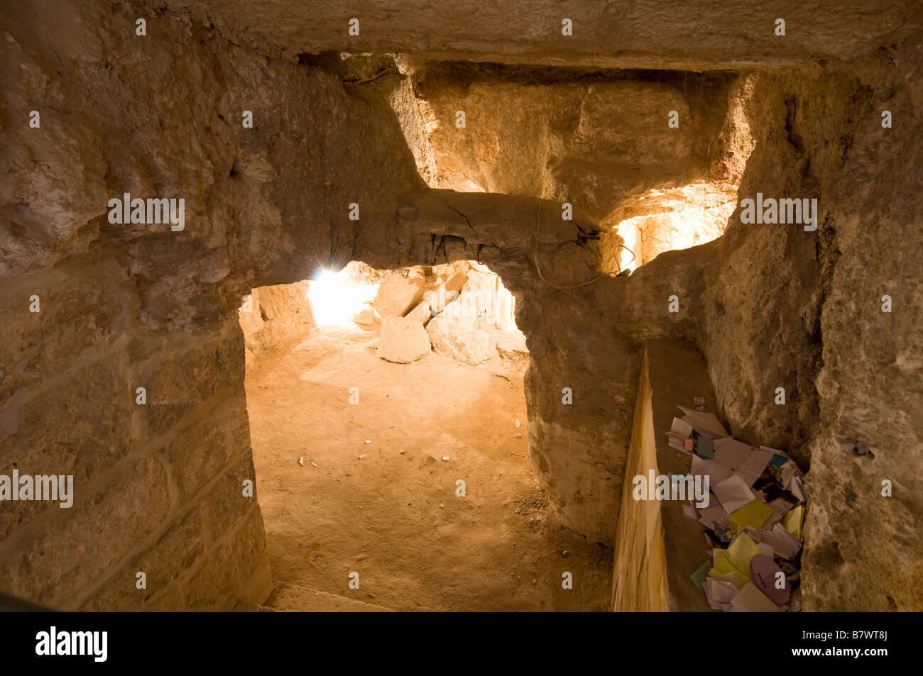 Cave, Church and convent of the Pater Noster, Jerusalem, Israel Stock ...