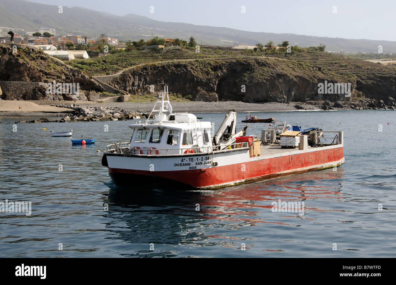 Fish farming vessel the Oceano San Juan Dos enters port of San Juan ...