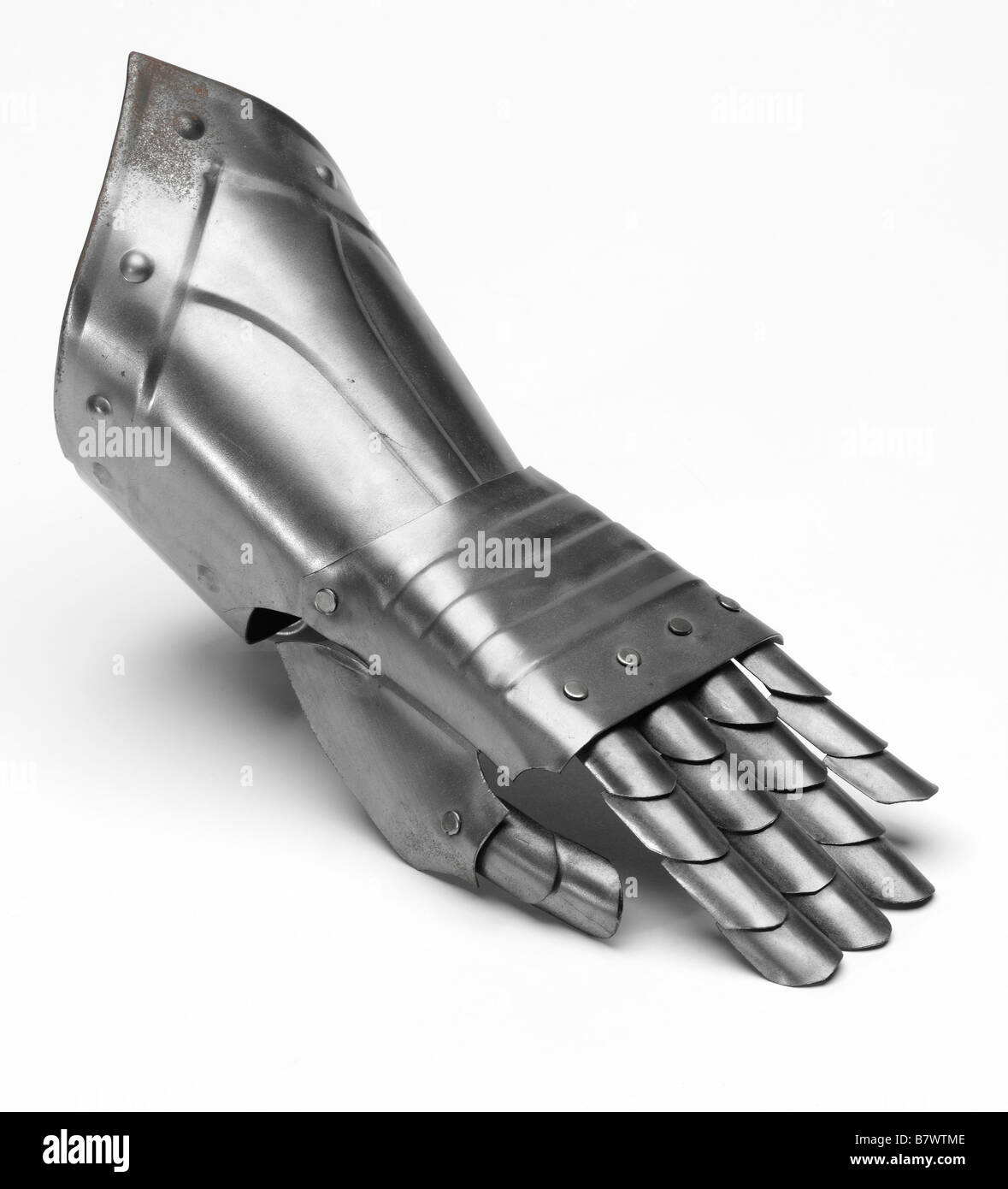 Knight Iron glove Stock Photo - Alamy