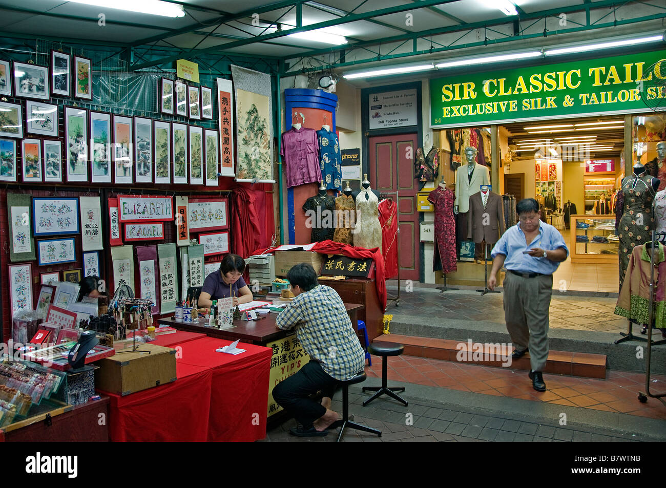 Singapore Chinatown china chinese streetshop store night market centre ...