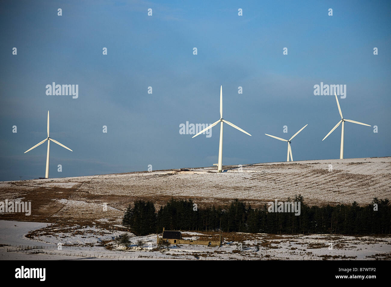 Wind Turbines.Longformacus.Duns.Scottish borders.Scotland.UK Stock ...
