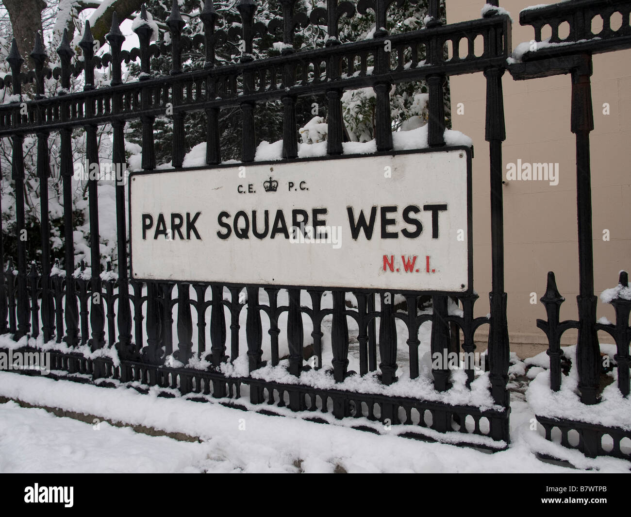 Park Square West, London, street sign Stock Photo - Alamy
