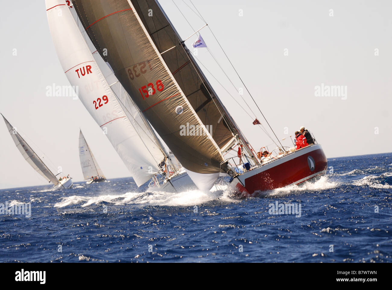 accident on sailing race Stock Photo - Alamy